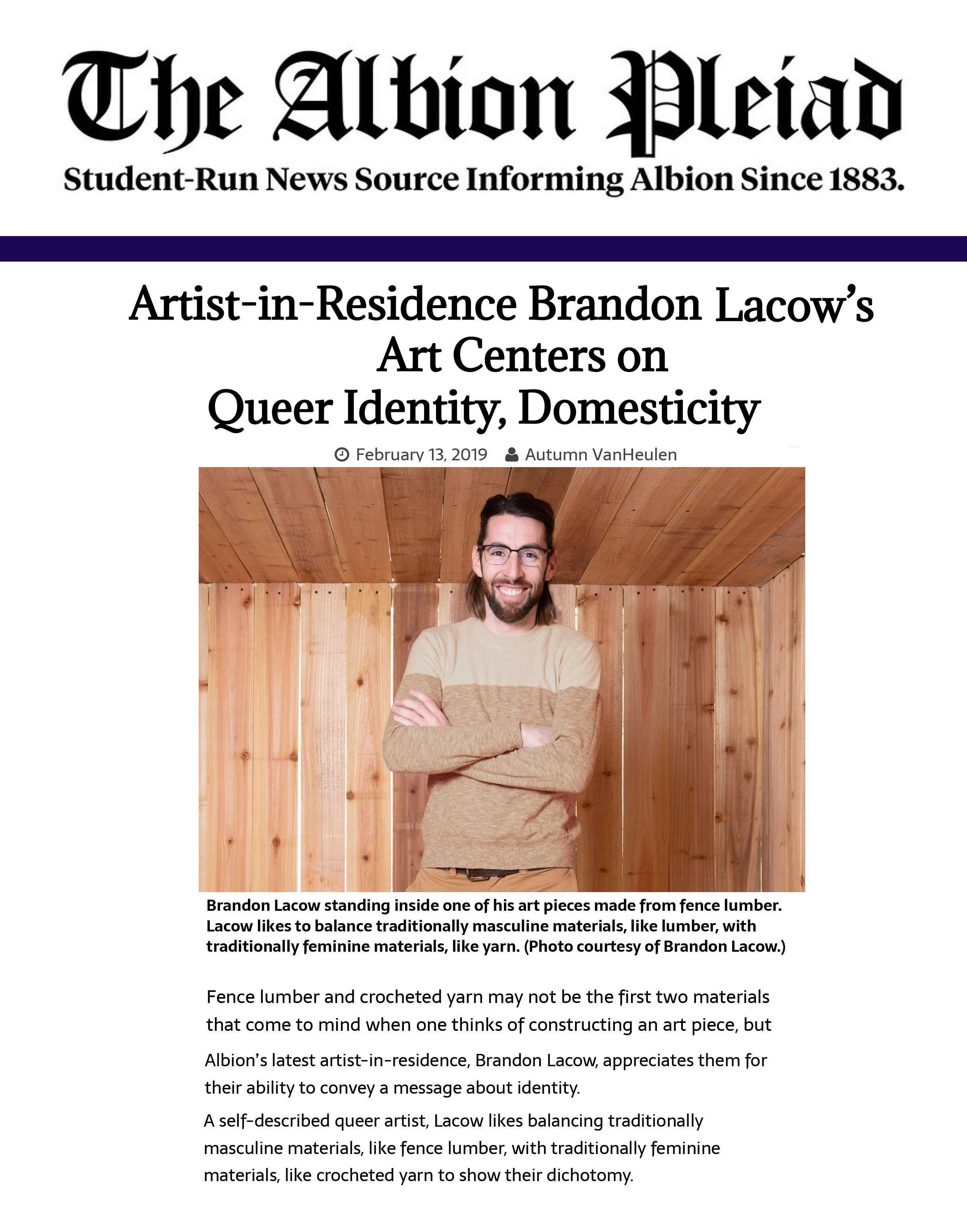 Press – brandon lacow